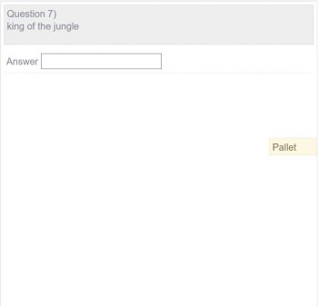 Questions having a specific answer